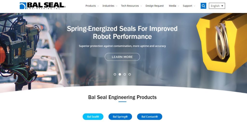 New Bal Seal Website Helps Designers Find Solutions Fast | Bal Seal Engineering
