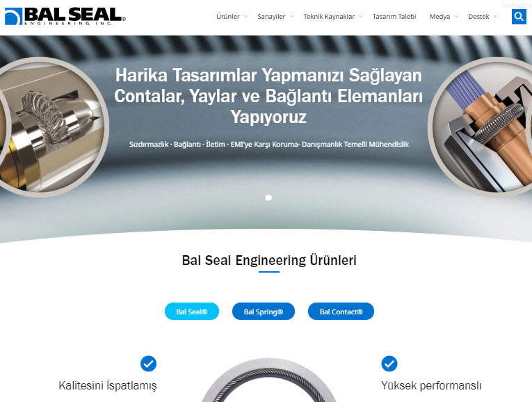 Küresel Conta, Yay ve Bağlantı Malzemeleri Üreticisi | Bal Seal Engineering